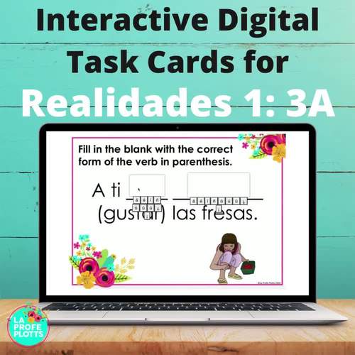 Realidades Auténtico 1 Capítulo 3A BOOM CARDS | Digital Task Cards