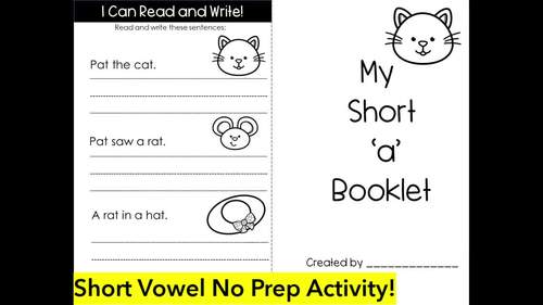 Decodable Phonics Readers Science of Reading Summer Packet Kindergarten