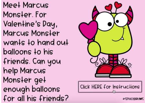 Valentines Day Boom Cards for Speech and Language Therapy by Speech Dreams