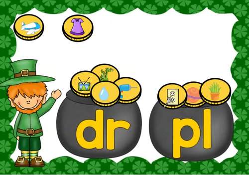 St. Patrick's Day Boom Cards | Beginning Blends | Kindergarten | TPT