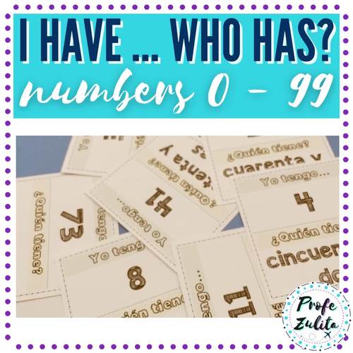 Spanish Numbers 0 - 99 Practice | Yo Tengo, Quién tiene? I have, who ...