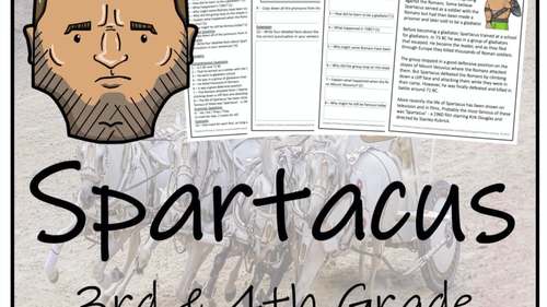 Spartacus Close Reading Comprehension Activity | 3rd Grade & 4th Grade