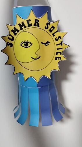 Summer Solstice Activities Windsock Craft Coloring Activities Sun ...