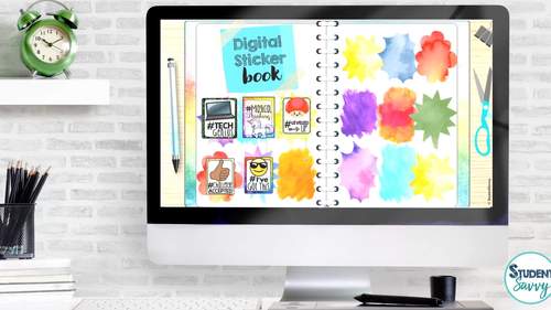 Digital Stickers for Google Slides and SeeSaw | Upper Elementary