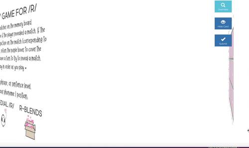 R & R-Blends Articulation Valentine's Day Boom Cards™ Matching Game