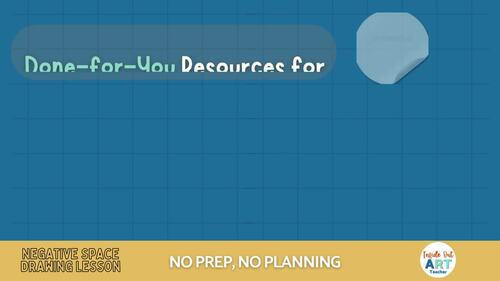 Negative Space Drawing Project: Watercolor and Marker High School Art ...