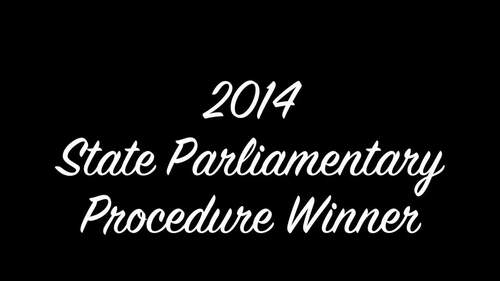 Parliamentary Procedure Demonstration Example by Training with Trisha