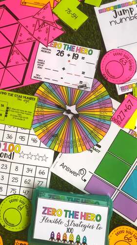 FLEXIBLE TO 100 STRATEGIES - 7/8 MATHS BOOSTER PACK | Number Sense Task Box