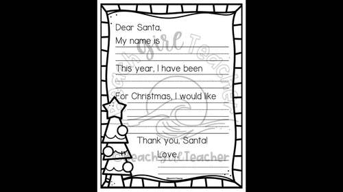 30 Personalized Letters from Santa | Auto-Fill Student Names | Grades 3-5