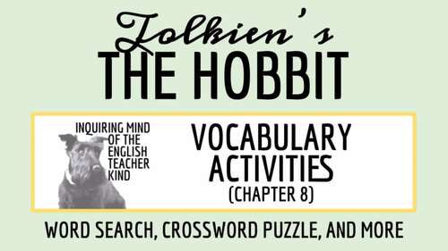 The Hobbit Vocabulary Games and Activities for Chapter 8 | TPT