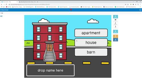 Community Buildings Boom Cards for Distance Learning | TpT
