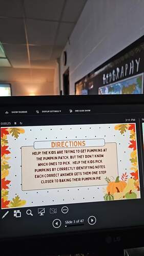 Treble Clef Notes Game | Interactive Elementary Music "Pumpkin Patch"