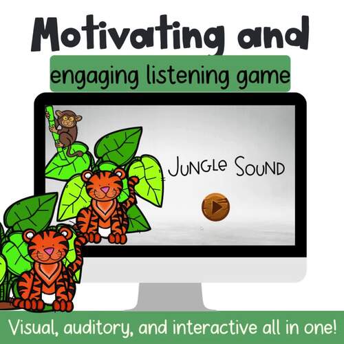 Jungle Animal Sounds PowerPoint Game | Listening Skills & Soundscape ...