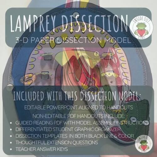 Lamprey Dissection Zoology | Biology 3-D Anatomy Paper Dissection Model ...
