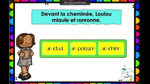 French BOOM CARDS Inférence Inferencing Reading Comprehension SET 1