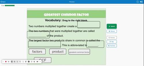 6th Grade Greatest Common Factor/GCF Boom Deck Cards 6.NS.4 by Math Mom ...