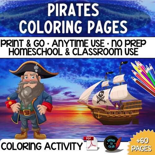 Pirates Coloring Pages | Printable Activities for Classroom&Homeschool ...