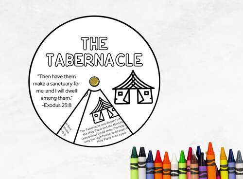 The Tabernacle Bible Story Spinning Wheel Craft - Sunday School ...