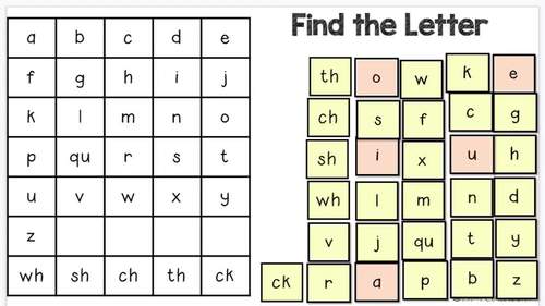 FUN Phonics 1st Build a Word- Find the Letters-Digital Google Classroom ...