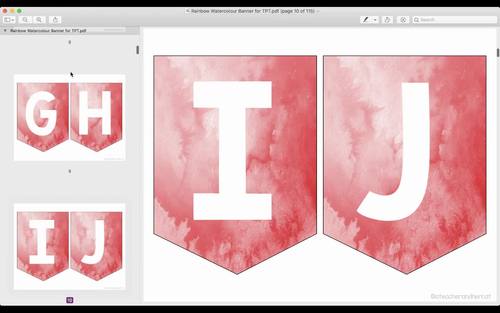 Rainbow Watercolor Alphabet Banner Bulletin Board Decor | TPT