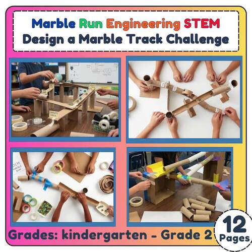 Marble Run Engineering STEM | Design a Marble Track Challenge ...