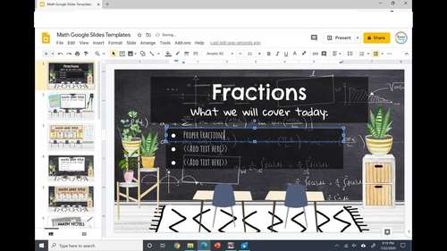 Google Slides Templates - MATH Digital Classroom Distance Learning