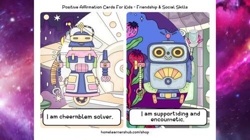 Positive Affirmation Cards For Kids To Nurture Friendship And Social Skills