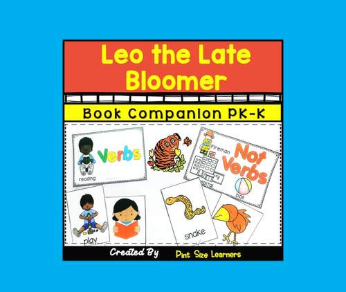 Leo the Late Bloomer Book Study Unit and Lesson Plans for Pre-K and ...