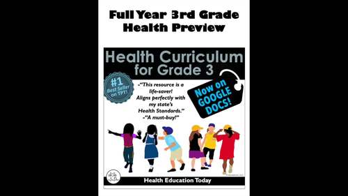 3rd, 4th, and 5th Grade Health Bundle: Full Year Programs for Print and ...