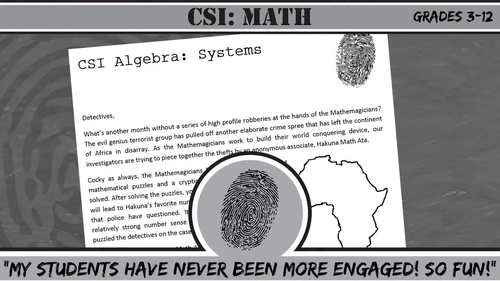 Advanced Trigonometry CSI Math Puzzles - Printable & Digital Review Game