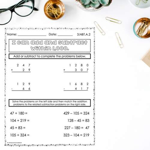 3rd Grade Math Assessments | Math Worksheets | 3rd Grade Intervention ...