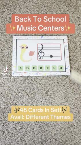 Halloween Treble Clef and Bass Clef Clip Cards | Elementary Music Centers