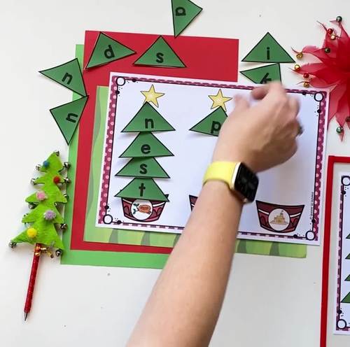 CVCC - CCVC Words Christmas by Lauren's lil Learners | TPT