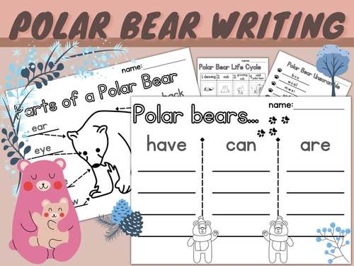 Polar Bear Informative Writing | Winter Animal Investigation ...