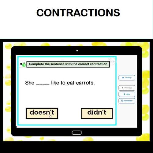 Contractions Boom Cards™ | Contractions with not Digital Resource