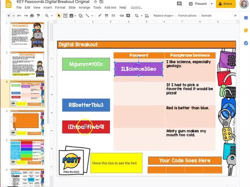Digital Breakout Internet Safety: Passwords | TPT
