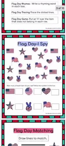 Flag Day Fun Interactive Activities- Digital and Printable | TPT