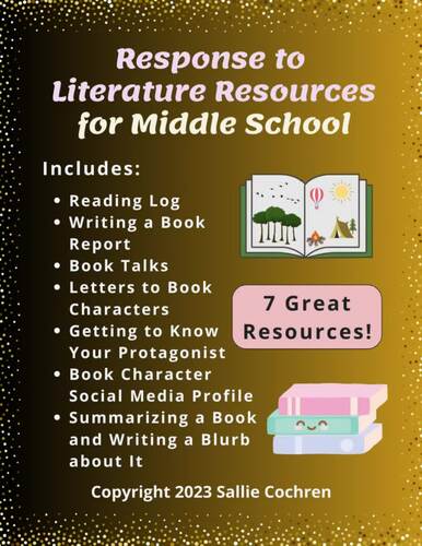 Response to Literature Resources for Middle School | TPT
