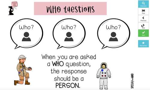 WH Question BOOM Cards™ w Audio Combined Questions - Version 2 Distance ...
