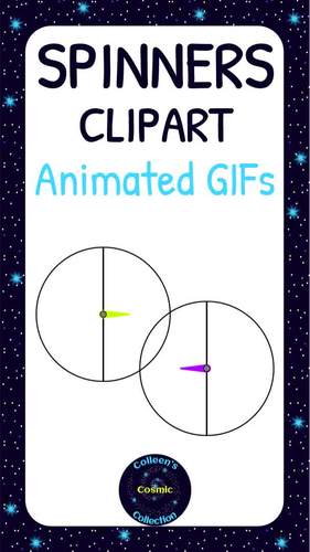 Animated GIF Transparent Customizable Spinners Clipart BUNDLE | TPT