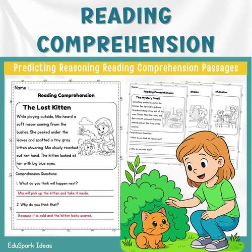 Making Predictions Reading Comprehension Passages and Questions | 1st ...