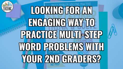 2nd Grade Daily Math Story Problem of the Day: Single & Multistep Word ...