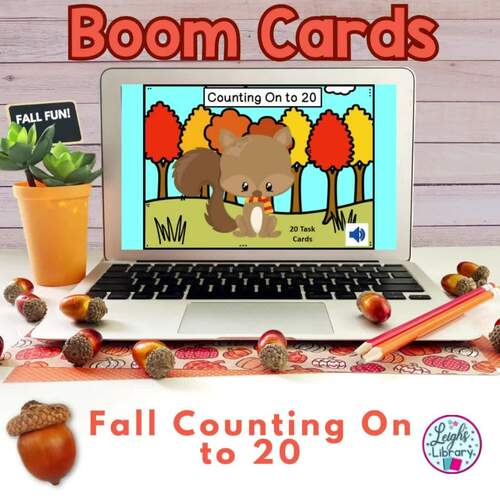 Boom Cards™ Fall Counting on to 20 by Leigh's Library | TPT
