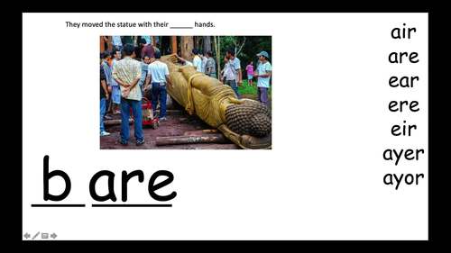 /air/ Spelling Daily Review/Warm Up- air are ear ere eir ayer ayor ...