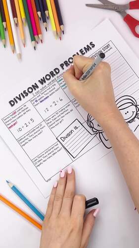 Division Word Problems | Worksheet by Mrs Edgar | TPT