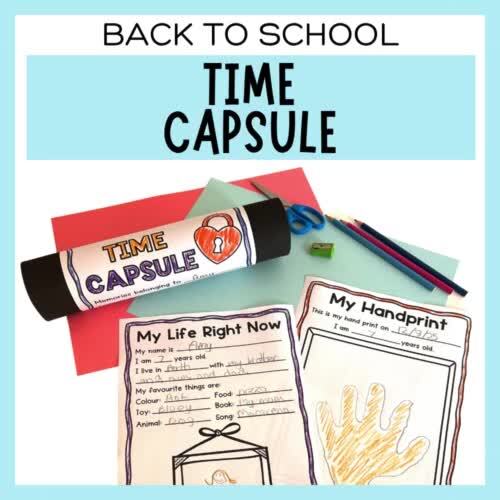 Back-to-School Time Capsule | Goal Setting & Reflection Activities