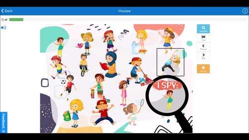 I Spy: Action Words Boom Cards™ by Mau SLP | TPT