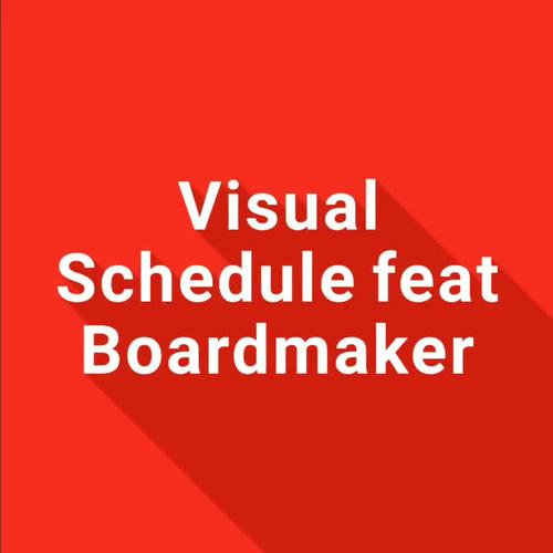 Visual Schedule feat. Boardmaker -Class & Student (First Then, Flap ...
