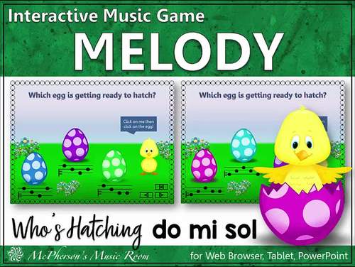 Spring Music | Solfege | Do Mi Sol Interactive Melody Game {Who's Hatching}