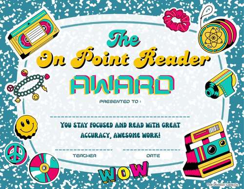 End of Year Student Awards | Retro Groovy Certificates | composition ...